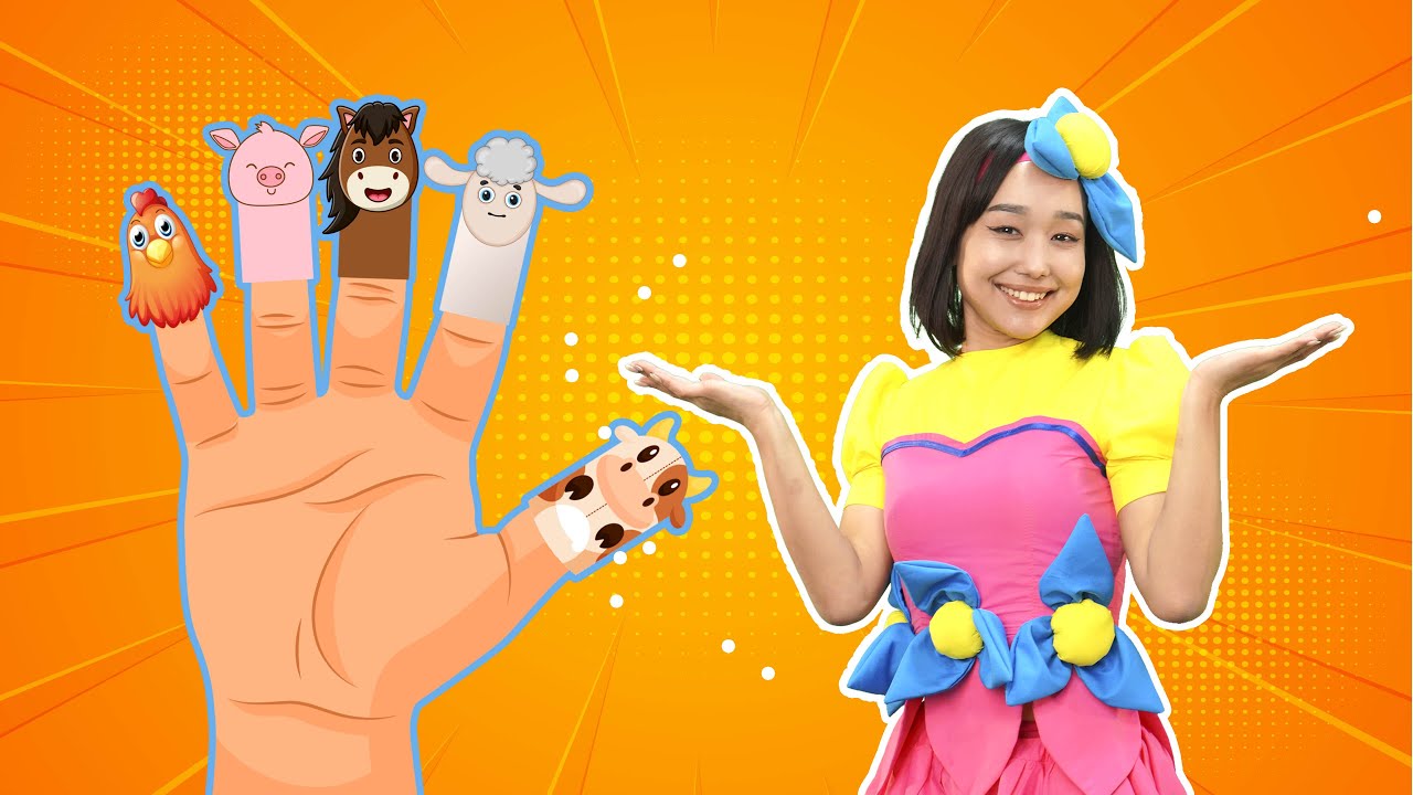 Farm Animals Finger Family | Nursery Rhymes | Farm Animal Songs ...