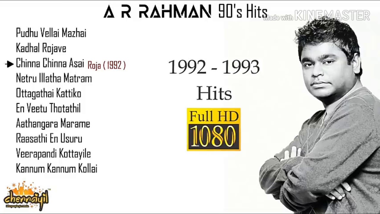 Ar rahman super hit songs. #90's special.new speed songs - YouTube