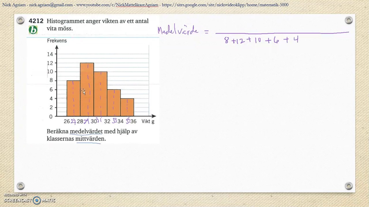 Matematik 5000 Ma 2b Kapitel 4 Statistik Läges och spridningsmått ...