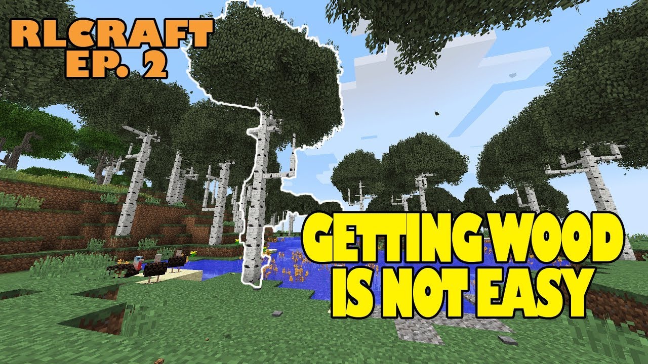 Making shelter and first Adventures in RLCraft | RLCraft modpack Ep 2 ...