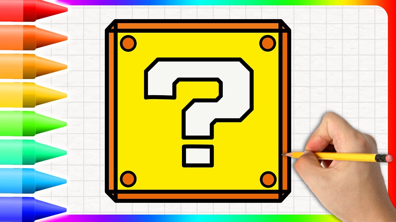 How to Draw ? Block | Super Mario - YouTube