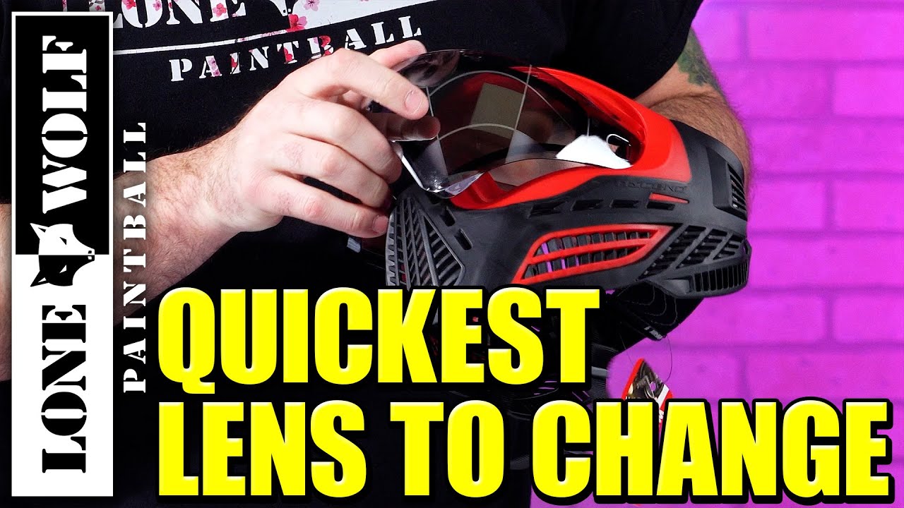 Fastest Mask to Change Lenses | Lone Wolf Paintball - YouTube
