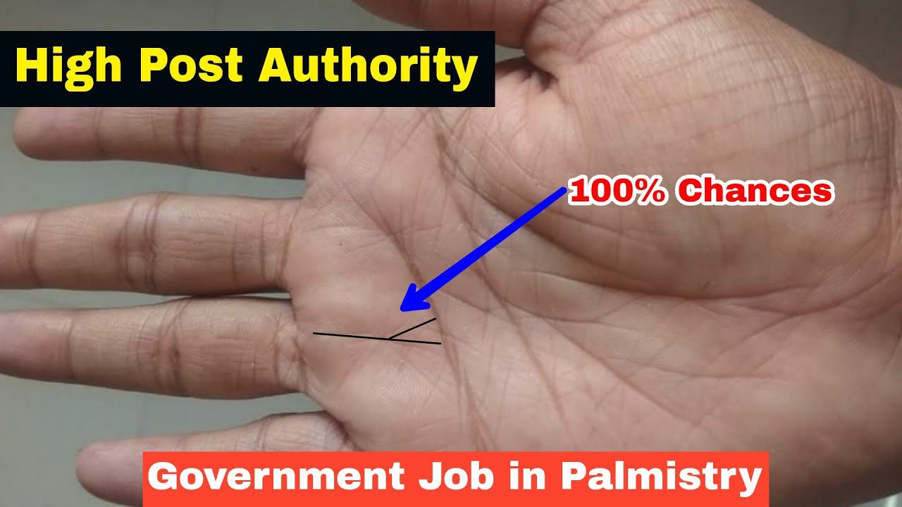 100% class 1 job chances in male hand . high post authority indication ...