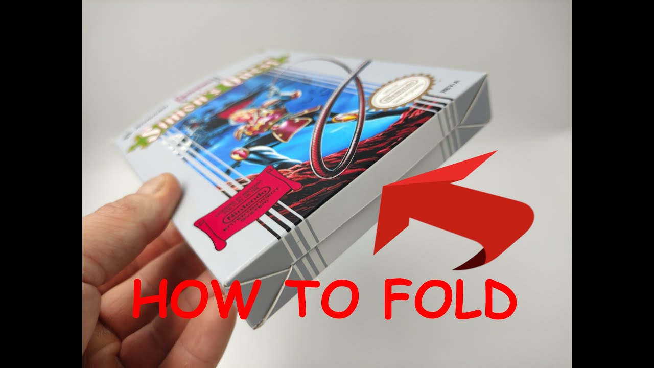 How to fold NES OR GAME BOY game box - YouTube