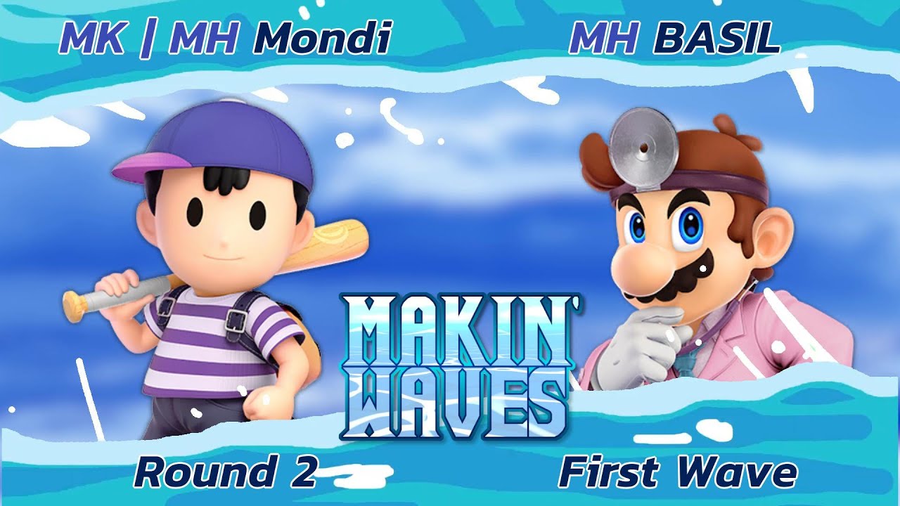 Mondi (Ness) VS BASIL (Dr. Mario) - Pools Round 2 - Makin' Waves - YouTube