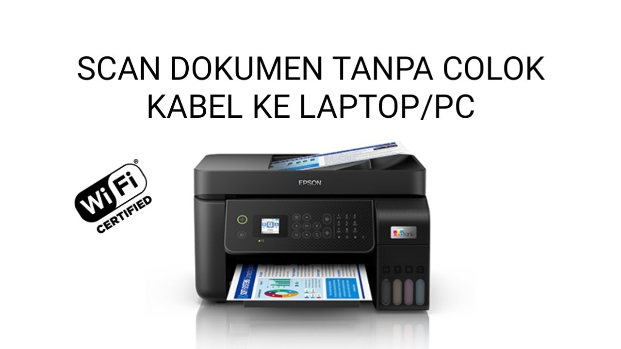 Cara Scan Dokumen Pakai Printer Epson L5290 wifi tanpa kabel - YouTube