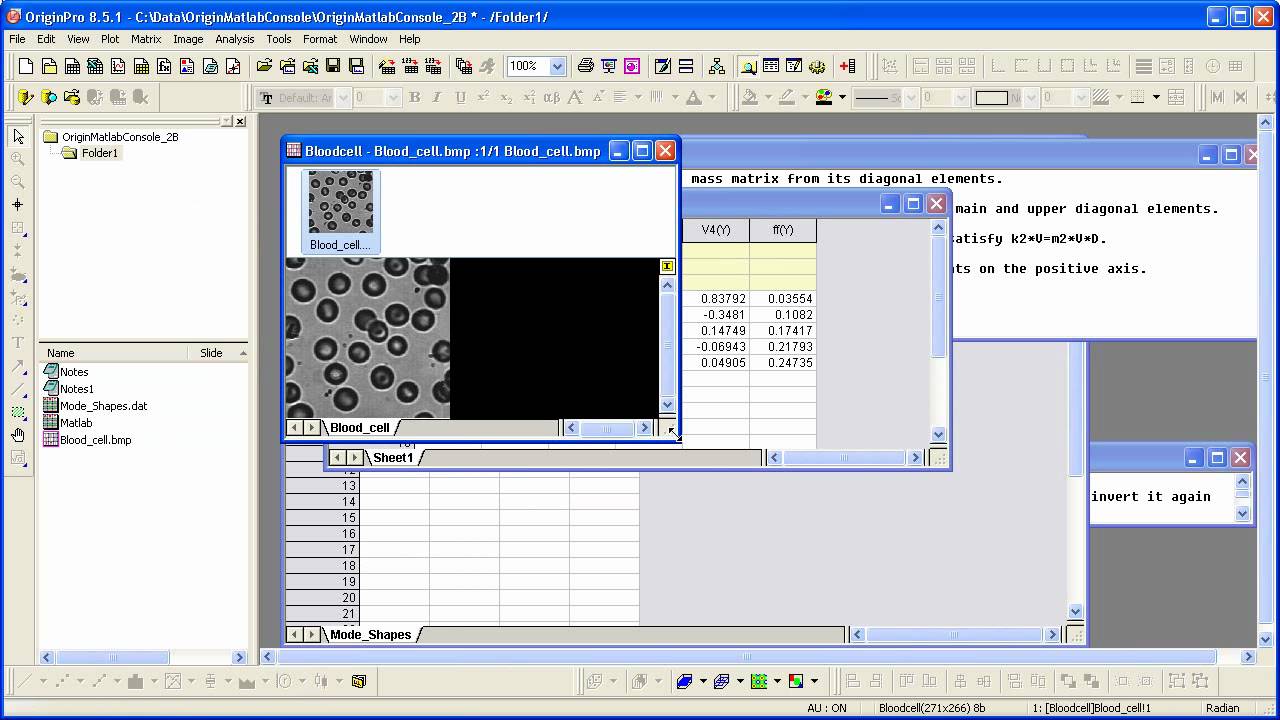 Origin 8.5.1: Interfacing Origin and MATLAB - YouTube