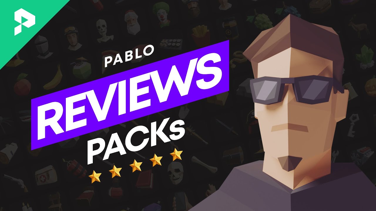 Pablo Reviews Packs: Low Poly Icon Pack - YouTube