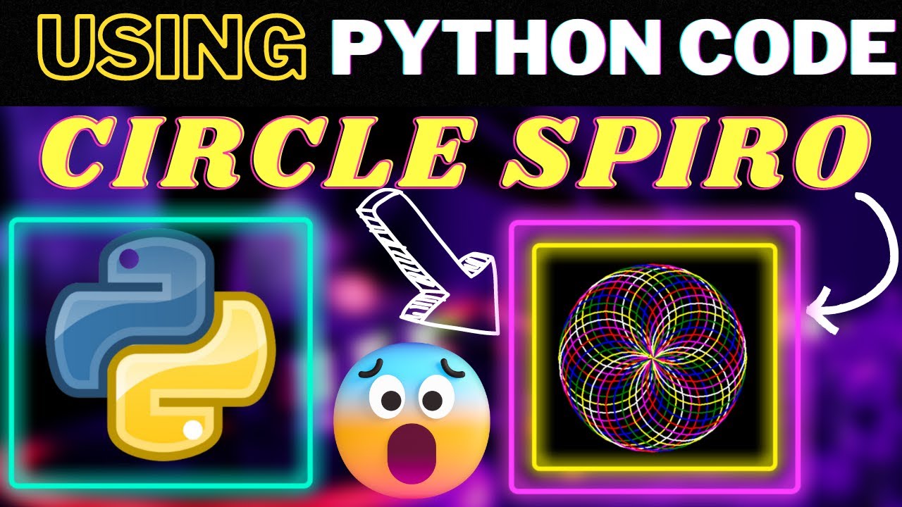 Create Circle Spiro Graph Using Python Module(Turtle) Part-2 in Hindi/#python/#rajnish /#codding ...