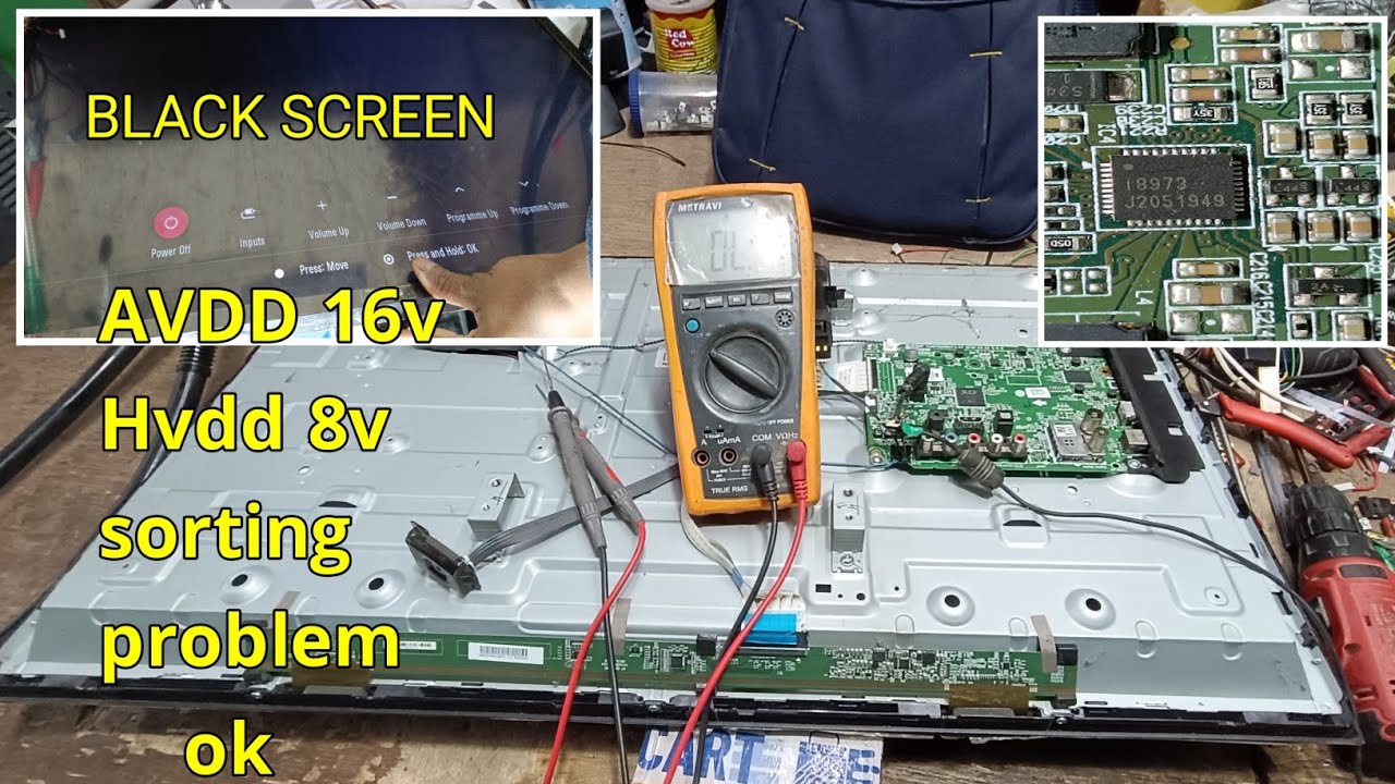 LG LED TV black screen problem solve / - YouTube