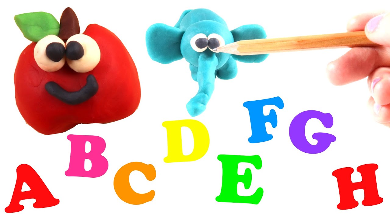 A to H COMPILATION | Learn The Alphabet | Stop Motion Clay Animation ...