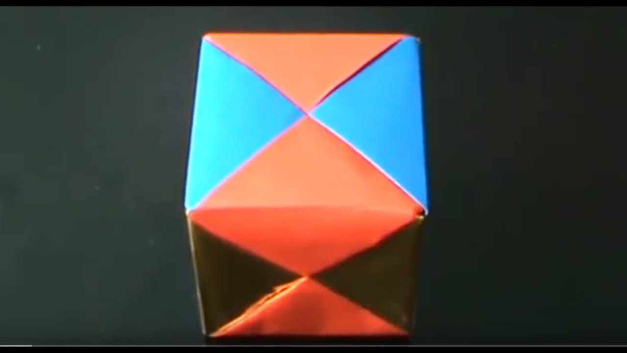 How to make an Origami Cube - YouTube