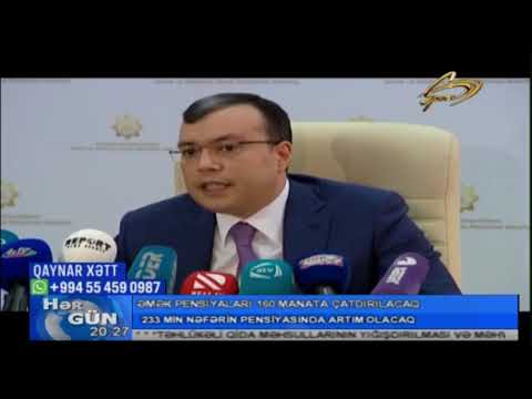 Əmək pensiyalarının minimum məbləğinin 160 manata çatdırılmasından 233 min pensiyaçı faydalanacaq