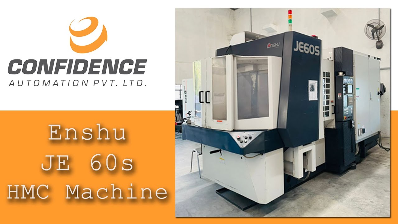 Enshu JE 60s - APC (Double Pallet) HMC Machine - YouTube