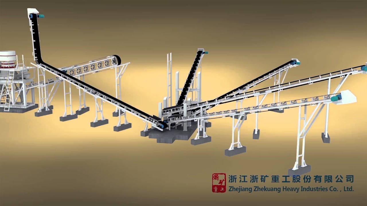The 3D animation of production line - YouTube
