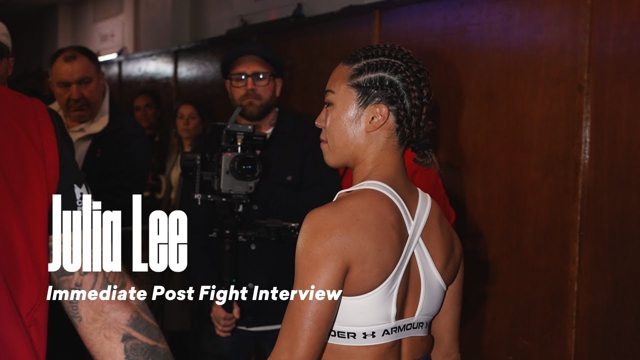 Julia Lee Post-Fight Interview | Huge Boxing Origins: A New Dawn - YouTube
