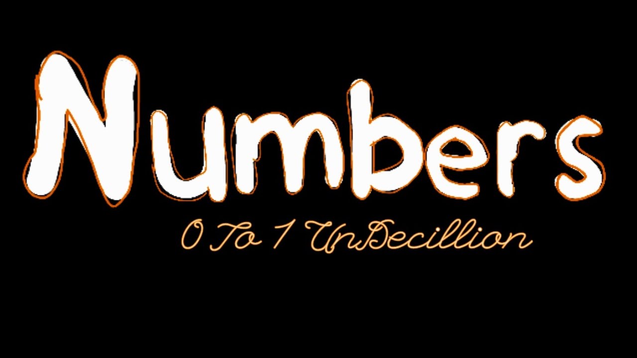 Numbers 0 To 1 UnDecillion - YouTube