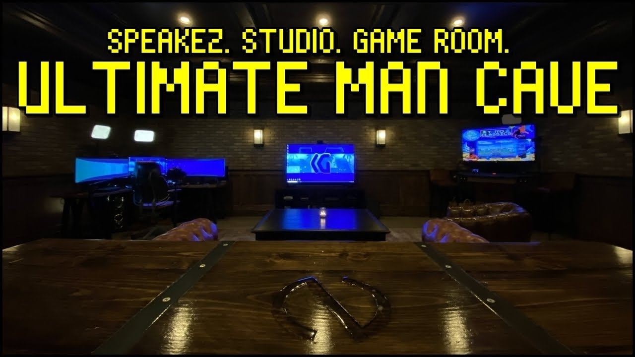 King Gothalion's SpeakEZ. Studio Setup. Game Room. ULTIMATE MANCAVE ...