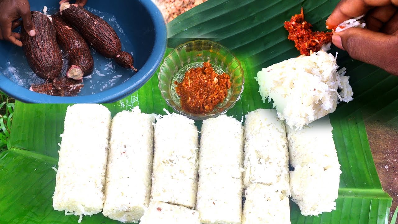 Manioc Pittu the tastiest island recipe (Cassava) iSland Life Channel ...