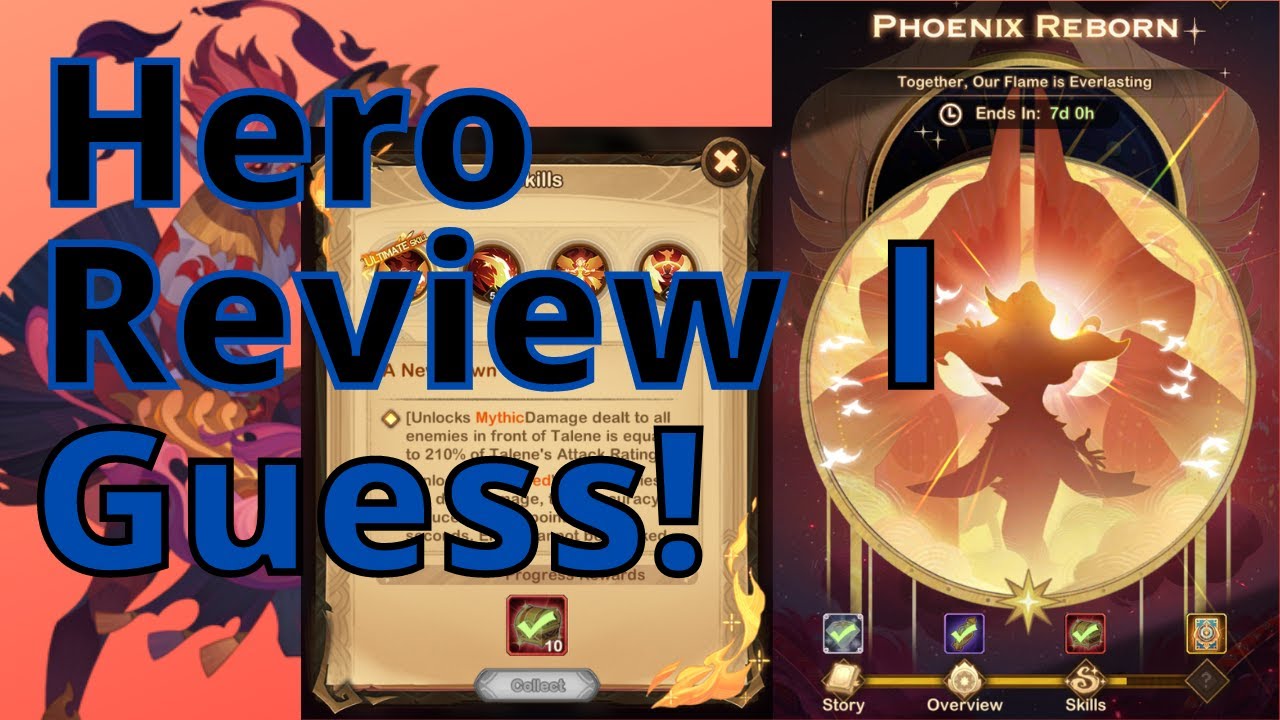Talene Review In The Phoenix Reborn Event! AFK Arena - YouTube