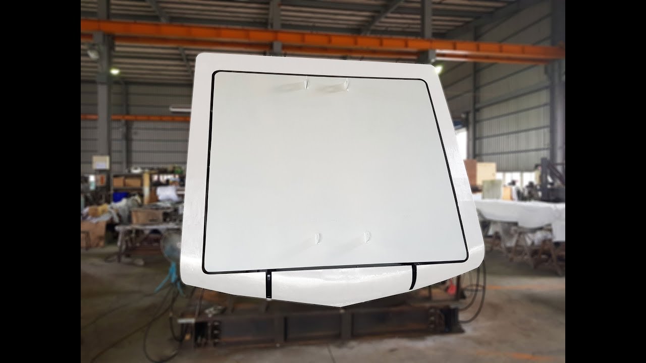 Stern ramp custom made for 66m yacht - YouTube