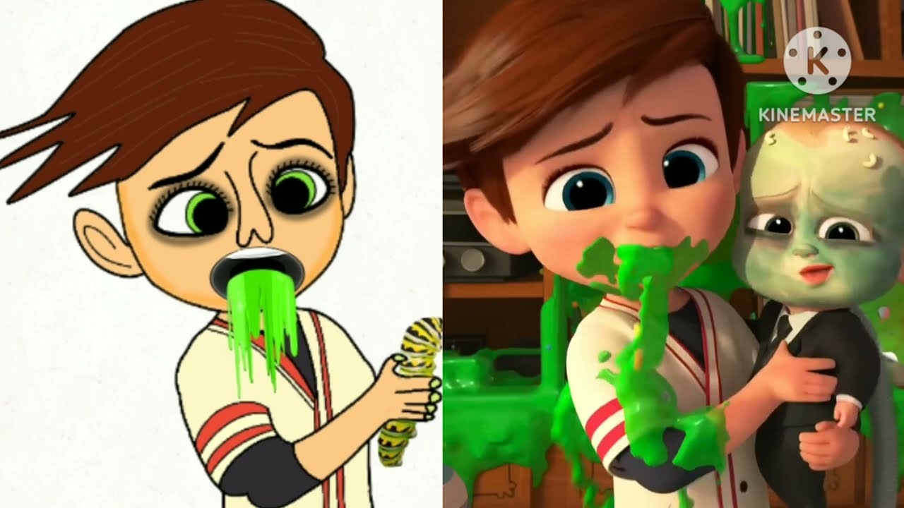 The Boss Baby Drawing Meme - Baby Vomit Foundation Scene Movieclips ...