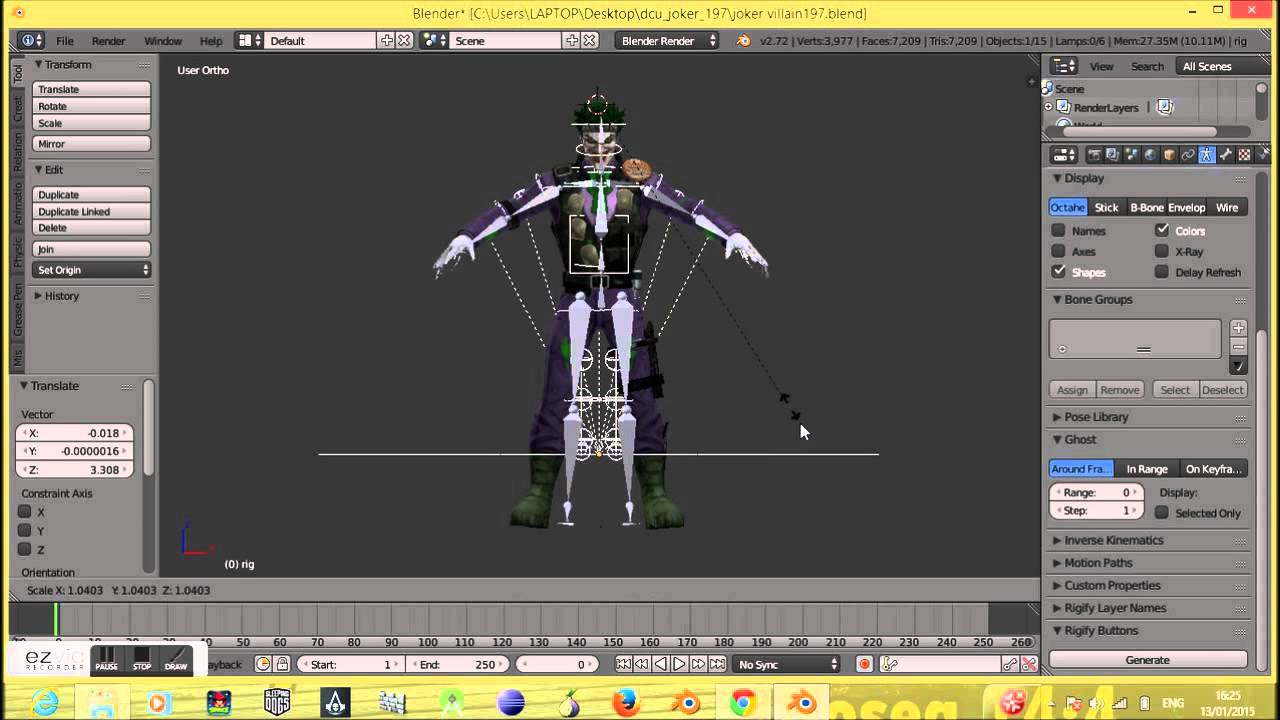 How to Rig a human mesh for animation in blender - YouTube