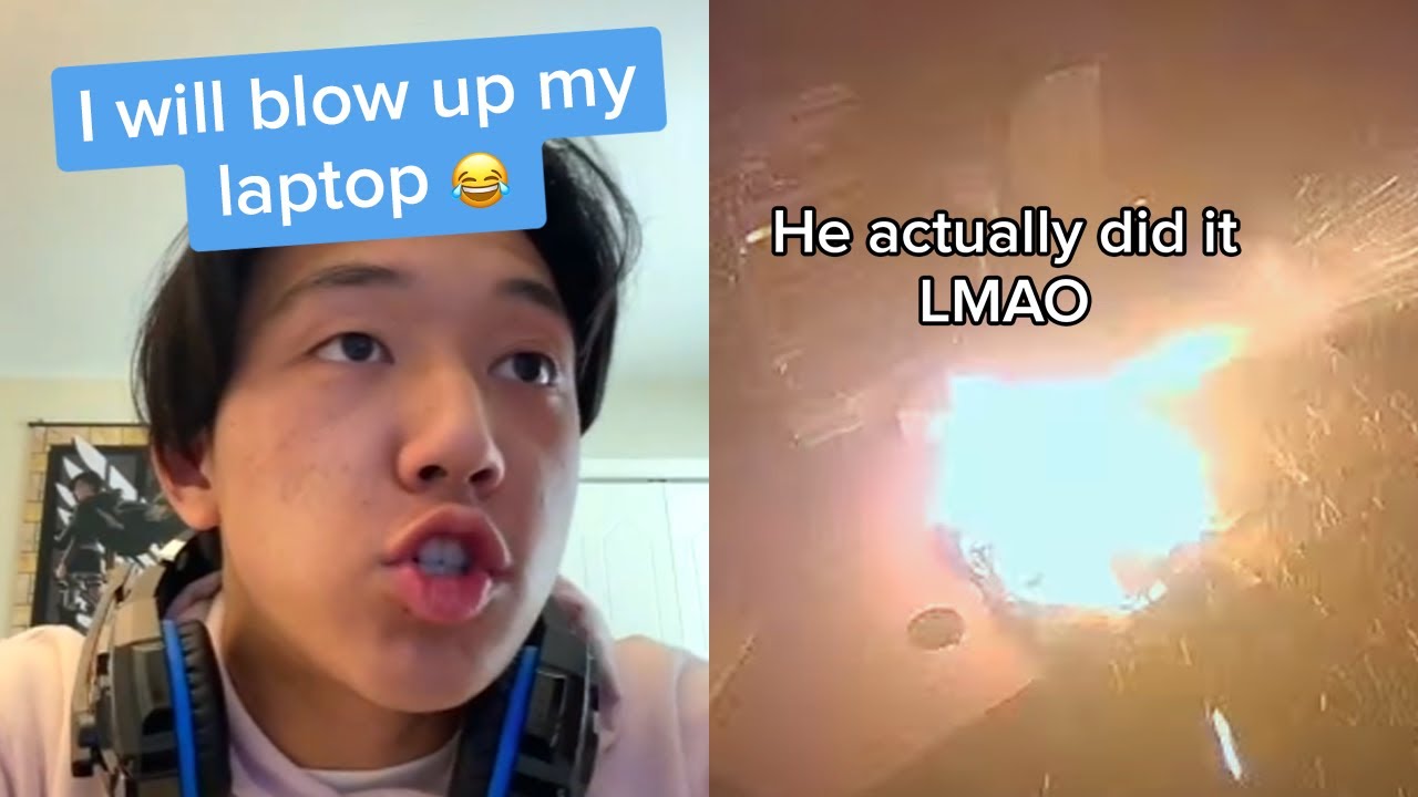 spoiled kid BLOWS UP his laptop... - YouTube