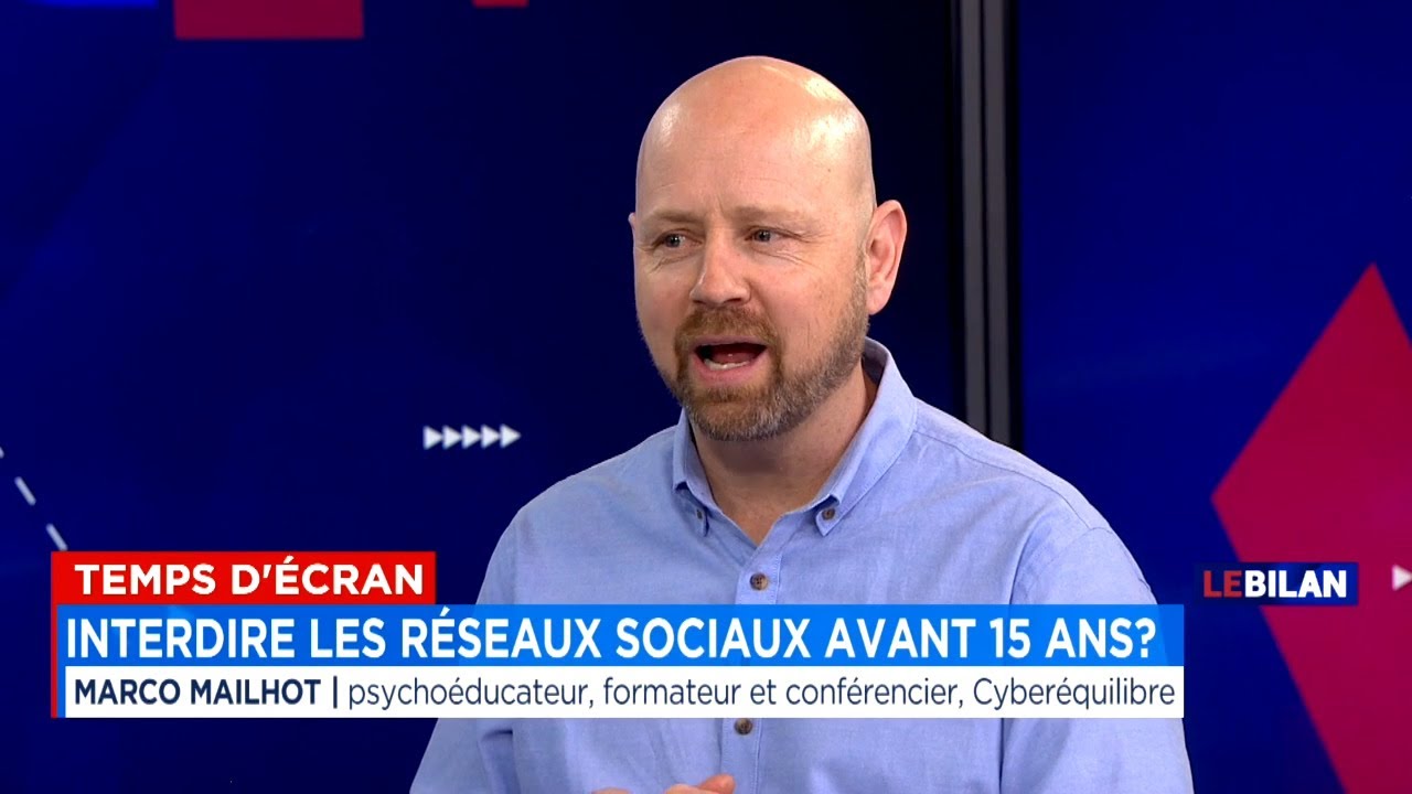 Temps d'écran: interdire les réseaux sociaux avant 15 ans - Entrevue ...