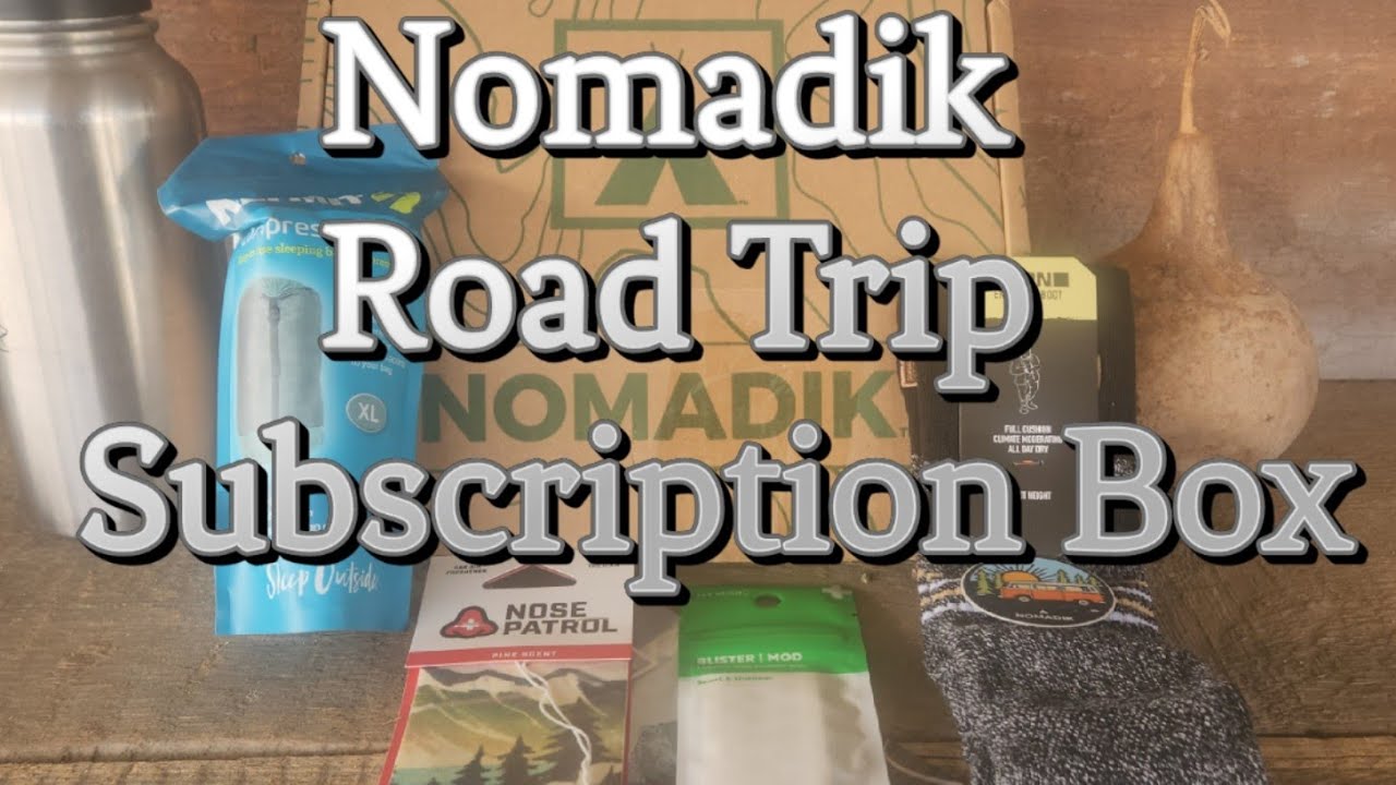 Nomadik Road Trip Subscription Box - YouTube