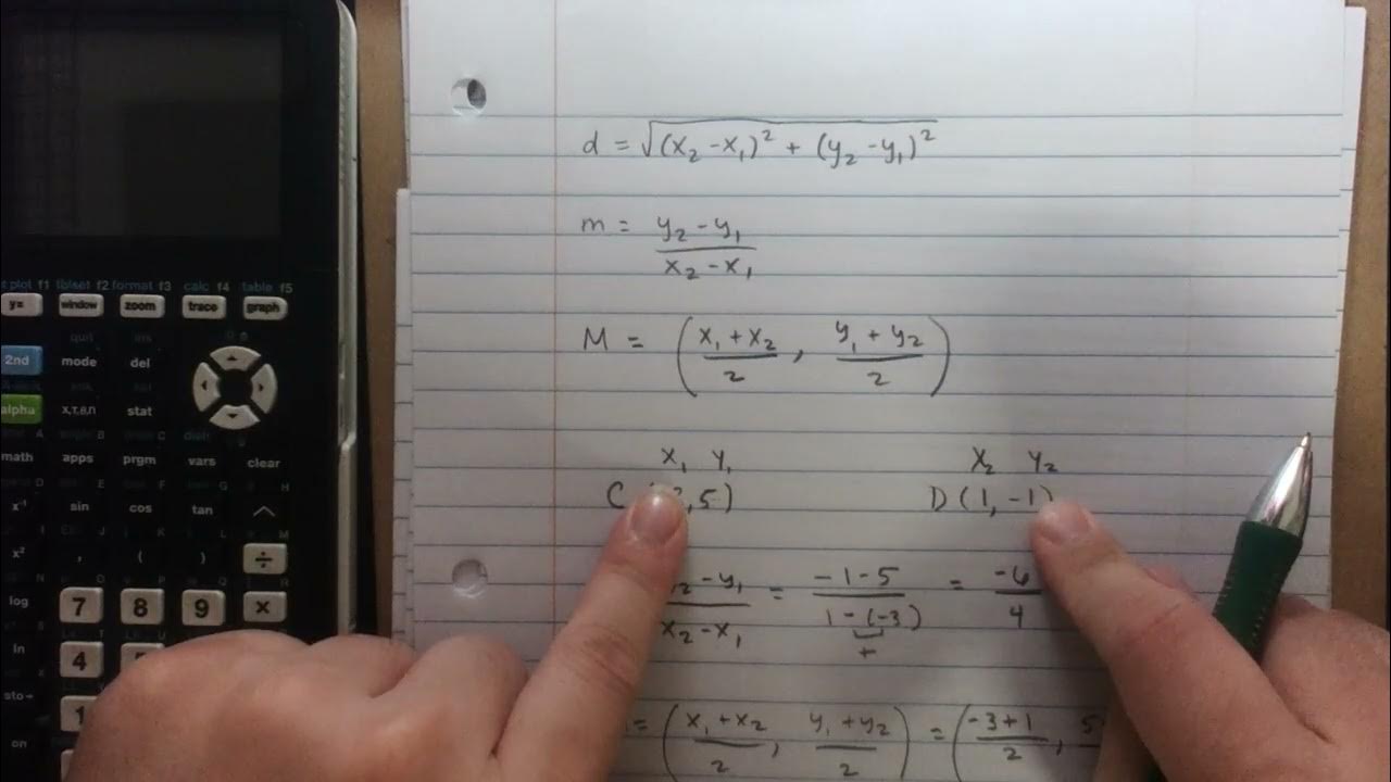 Distance, Midpoint, & Slope Review - YouTube