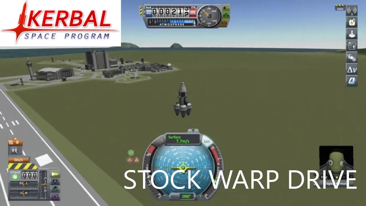 KSP- Fully stock warp drive - YouTube
