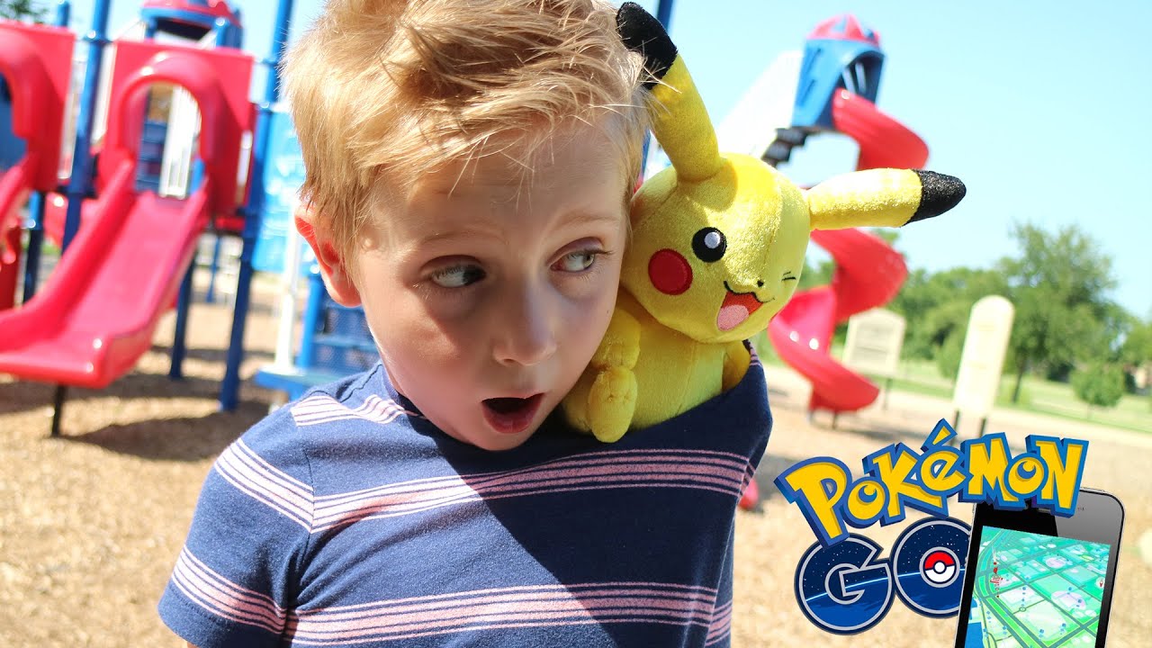 Little Flash Hunts Pokemon Go in Real Life! - YouTube