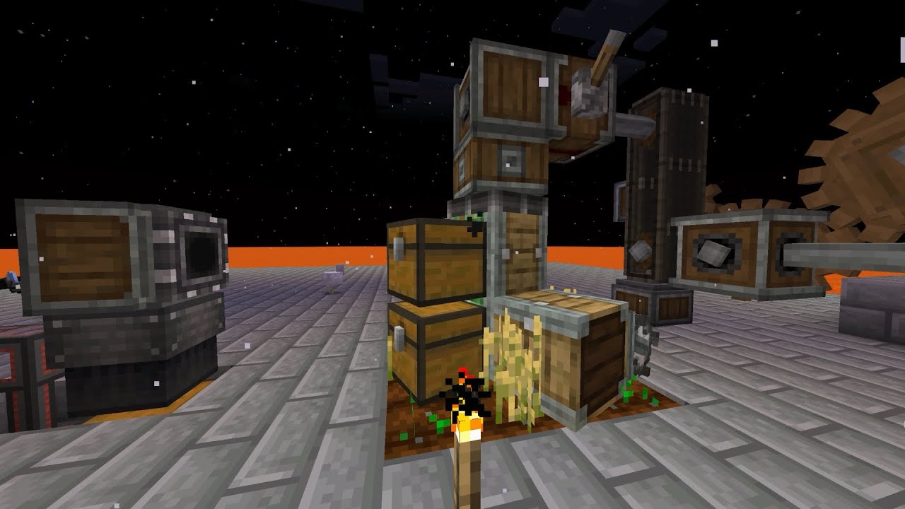 Minecraft All The Mods Volcano Block Ep3 "Create in a volcano?" - YouTube