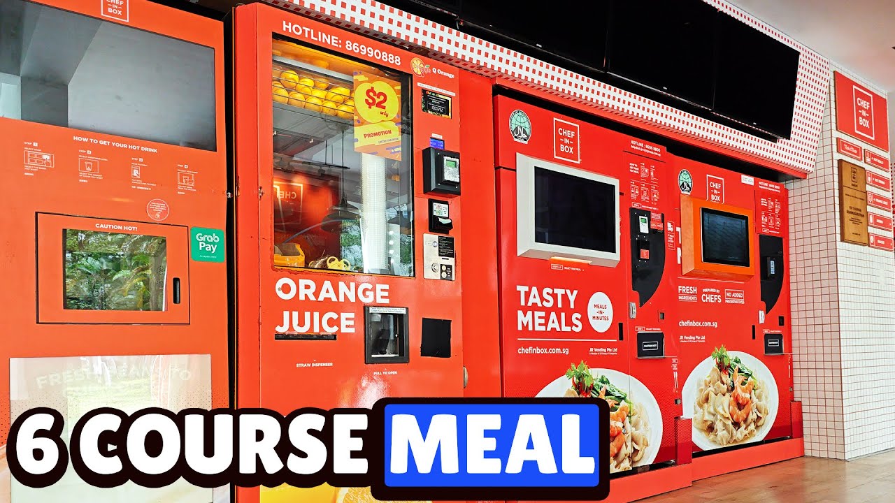 Singapore's Hawker Street Food Vending Machines - A 6 Course Meal from ...
