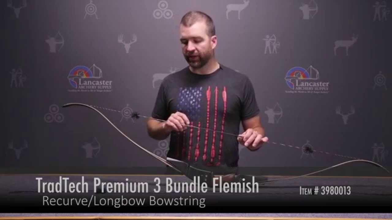 TradTech Premium 3 Bundle Flemish Recurve/Longbow Bowstring - YouTube