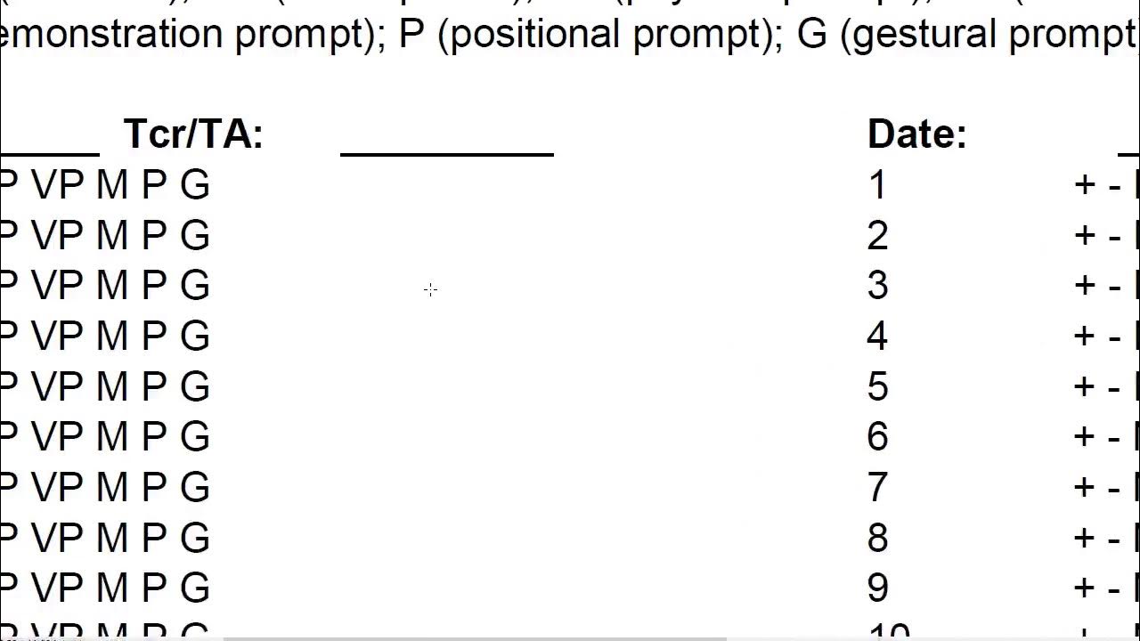 10-trial data sheet - YouTube