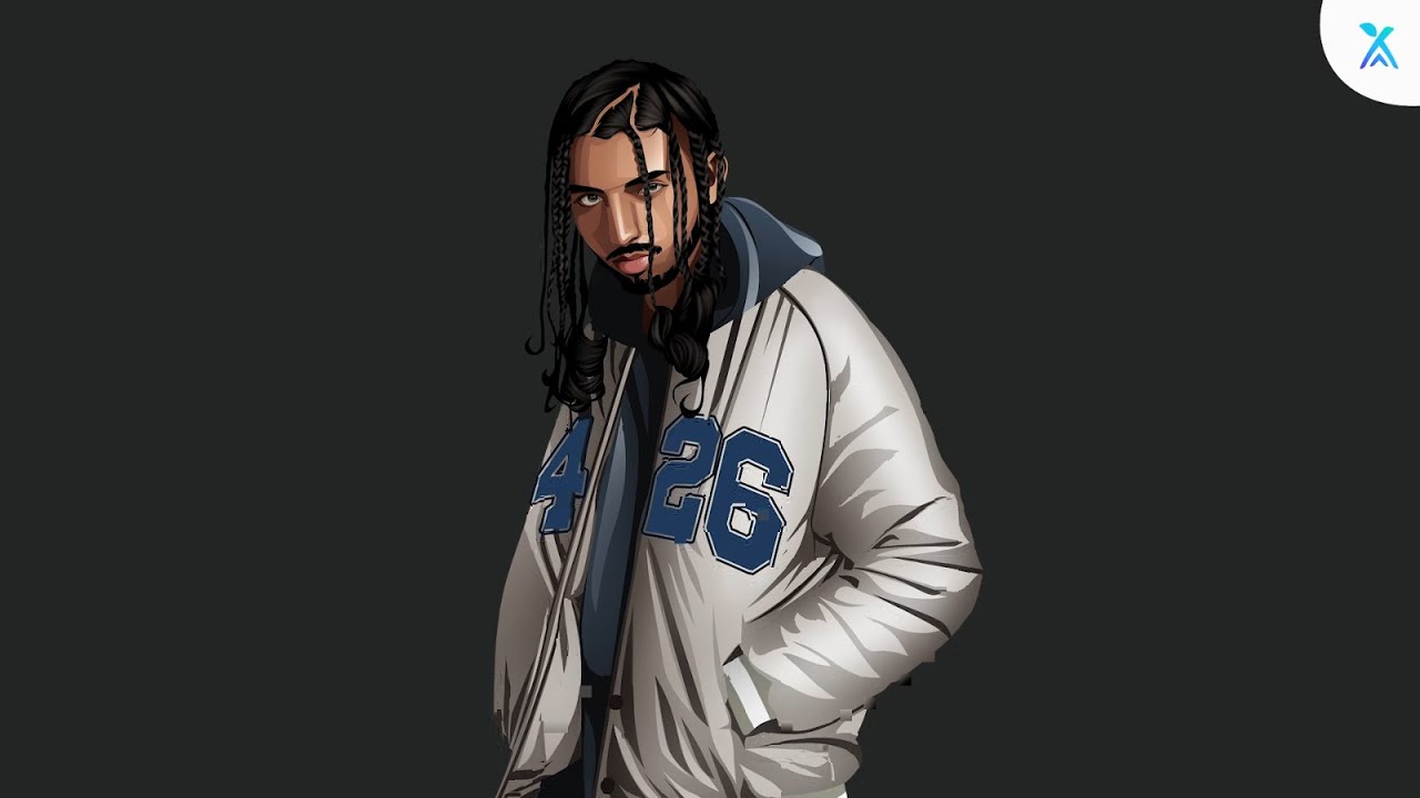 Designing a Vexel Art Portrait of Rapper Gravity | Speed Art in ...