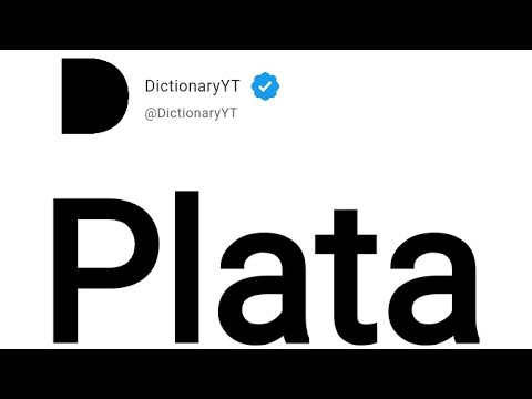 Plata Meaning in English - YouTube