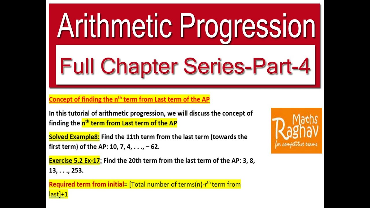 Find the 20th term from the last term of the AP 3, 8, 13, , 253 | Find ...