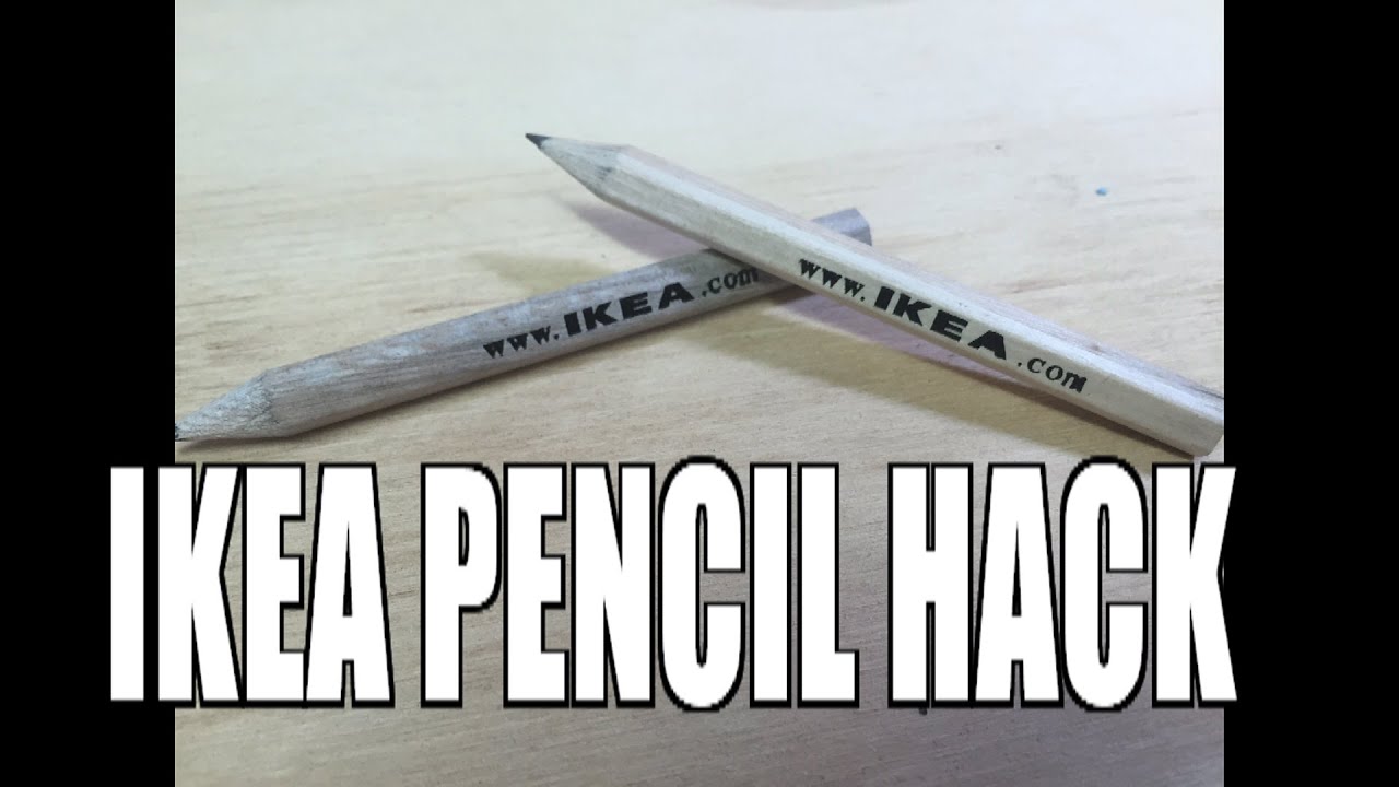 IKEA Woodworking pencil hack - YouTube