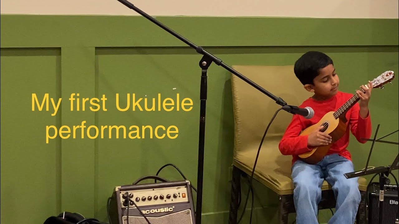 My first live performance | Ukulele tabs | - YouTube