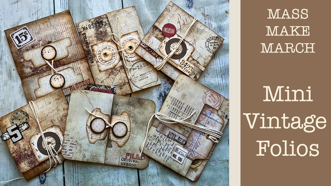 Mini Folio Mass Make March: Fun with Small Vintage Folios and Creative ...