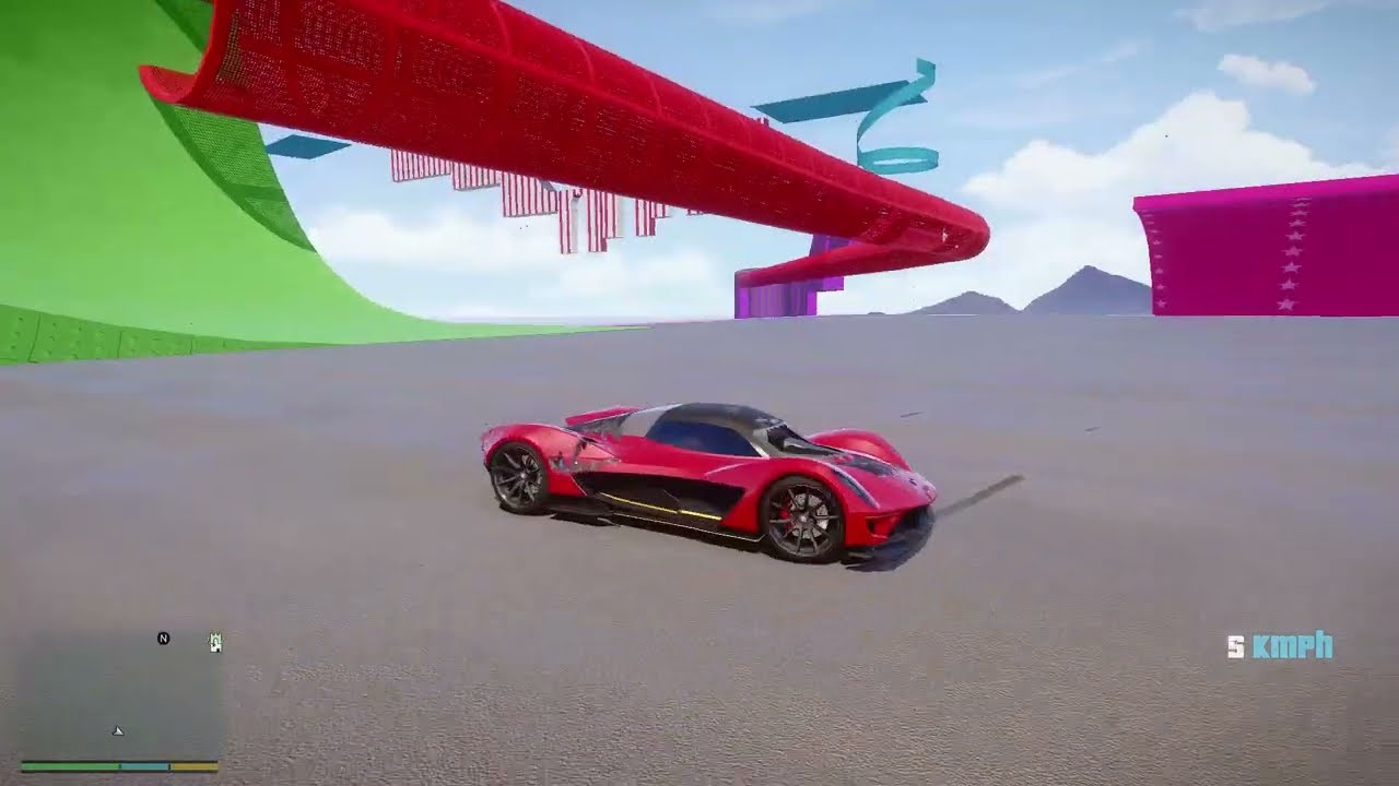 Franklin Tried Another Deathrun Mega Ramp Parkour Challenge GTA 5 ...