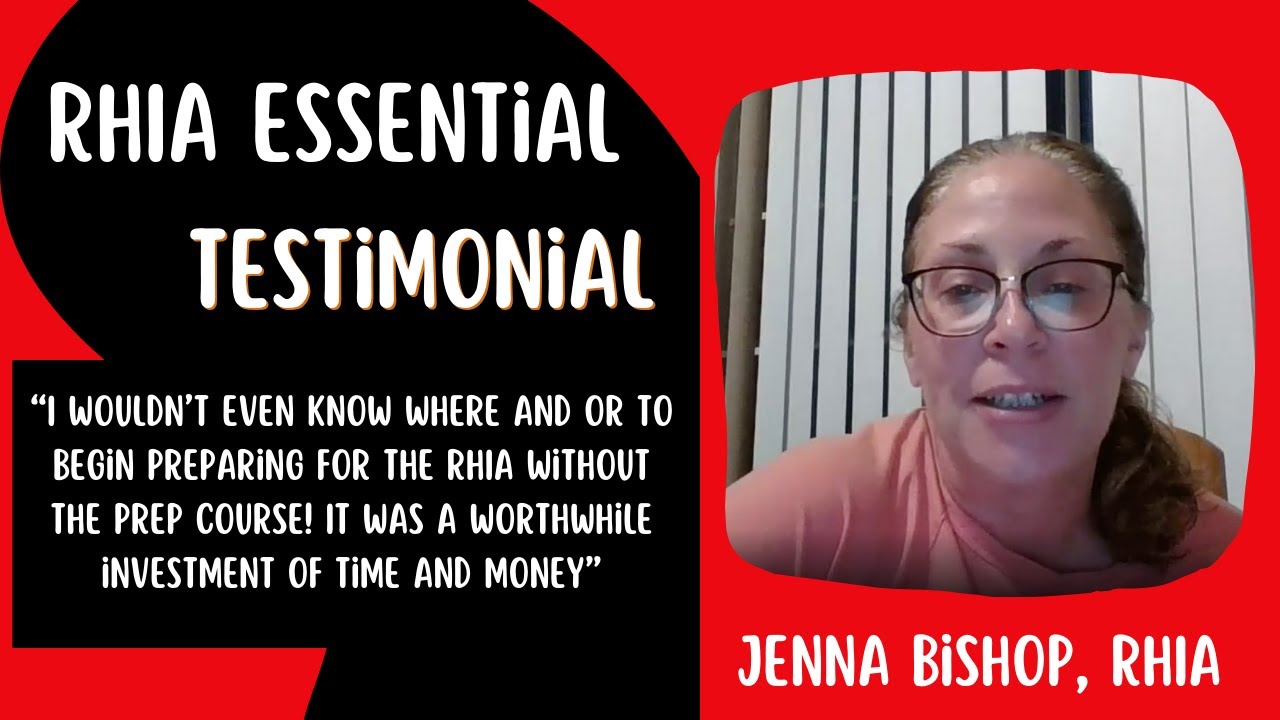 How I Passed the RHIA Exam - My Success Story (Jenna Bishop) - YouTube