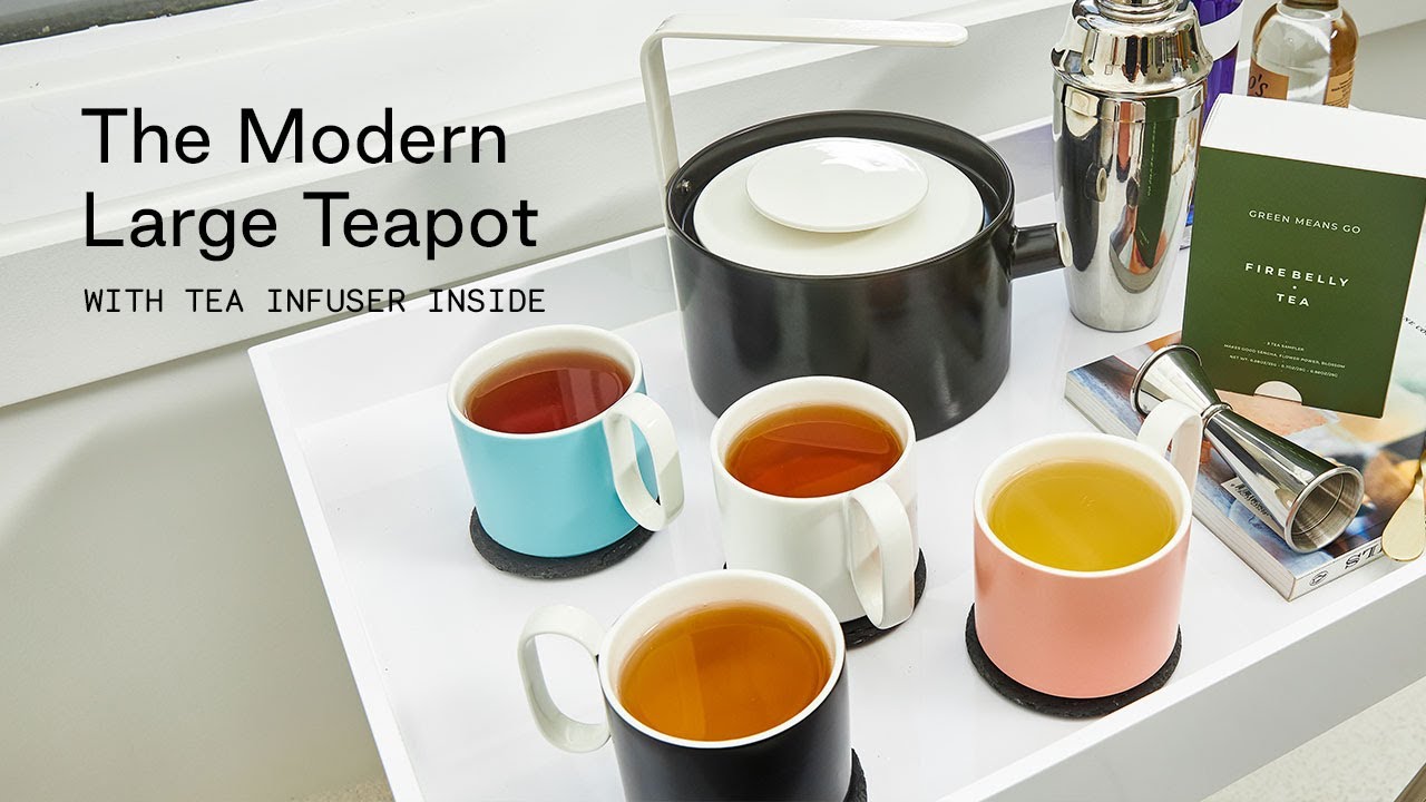 New Kitchen Essentials | Large Teapot with Infuser | Firebelly Tea ...
