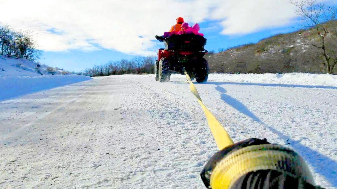 Redneck Road Sledding - YouTube