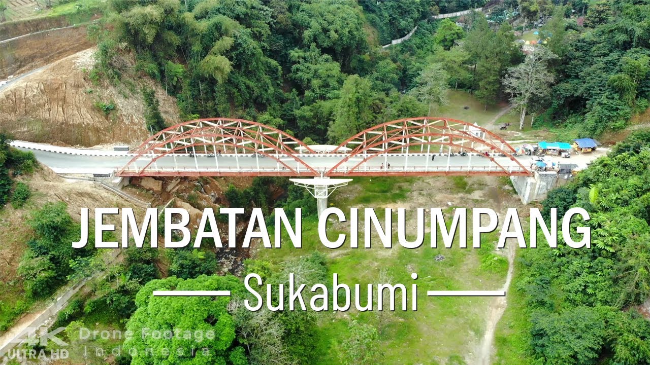 Jembatan Merah Cinumpang Sukabumi - Drone Footage - 4K Video HD - YouTube