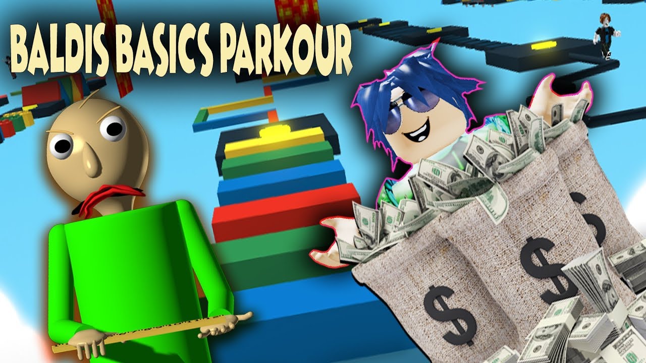 Baldi Milyoner Oldum !!! / Baldis Basics Parkour / Roblox Türkçe ...