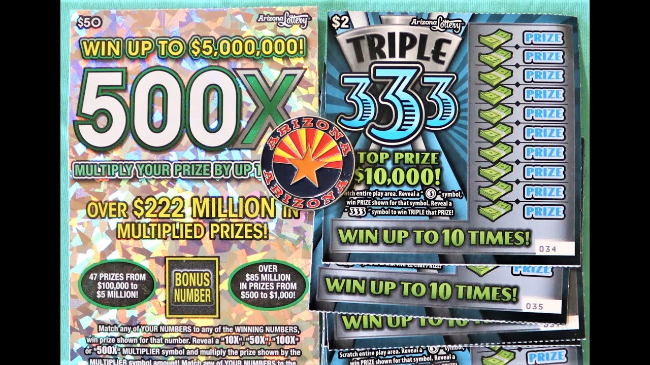 ARIZONA LOTTERY💥TRIPLE 333 AND A $50💥500X💥😎 - YouTube